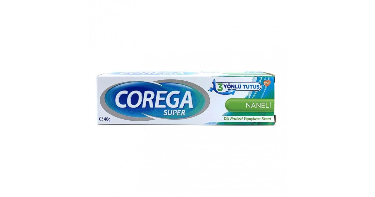 Corega Super Protez Yapıştırıcı Krem Naneli 40 gr | Curesel.com