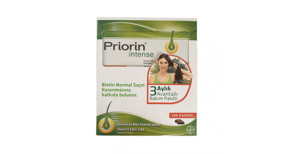 Priorin Intense Avantajlı Paket 120 + 60 Kapsül | Curesel.com