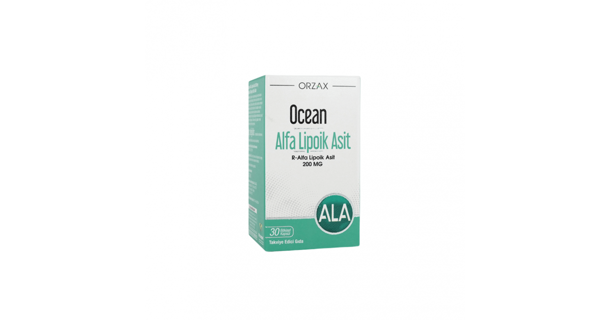 Orzax Ocean Alfa Lipoik Asit 200 mg 30 Kapsül | Curesel.com