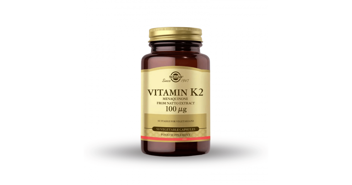 Solgar Vitamin K2 100 mcg 50 Kapsül | Curesel.com